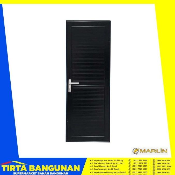 Jual Platinum Pintu Alumunium Marlin 70 X 200Cm Black/ Pintu Kamar ...