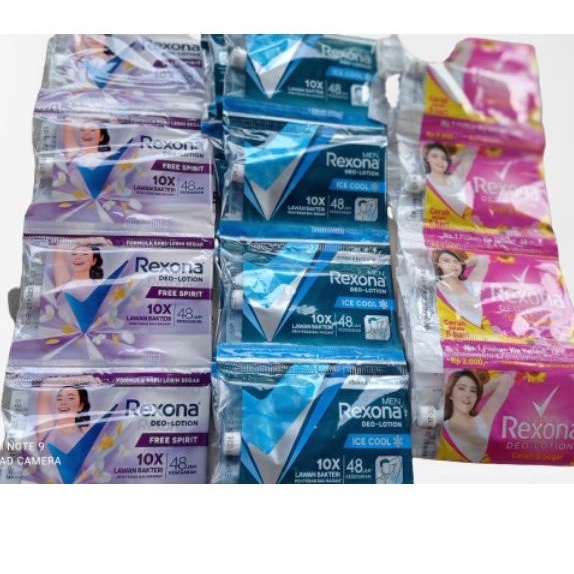 Jual (1 Renceng Isi 12 Sachet )REXONA Sachet - Deodorant Lotion ...