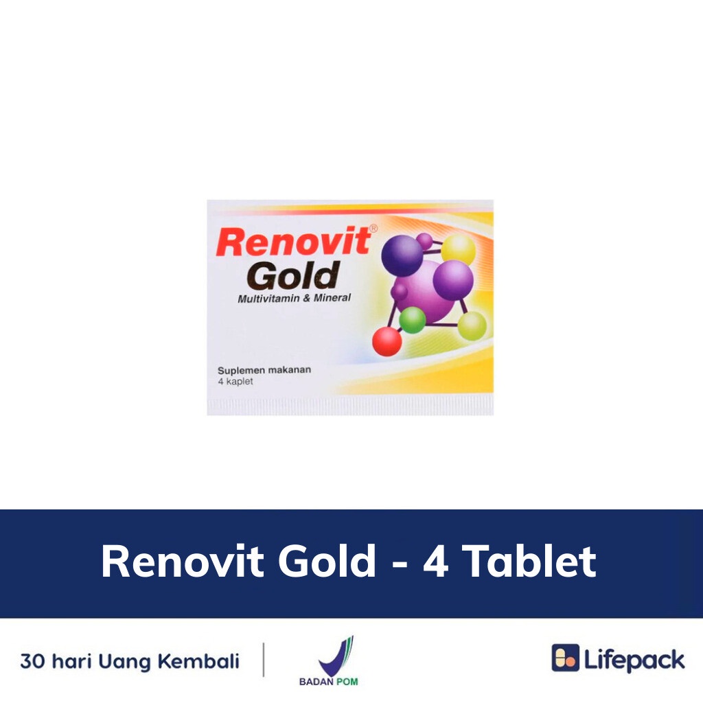 Jual Renovit Gold - 4 Tablet - LIFEPACK | Shopee Indonesia