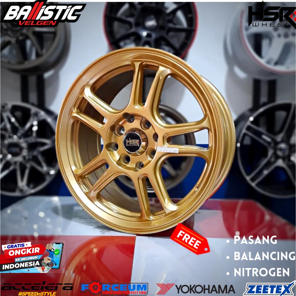 Jual VELG R14 TERBARU HSR NX SPO LEBAR 6 RATA BODY LUBANG 4X100-114 GOLG COCOK DI AVANZA,XENIA ...