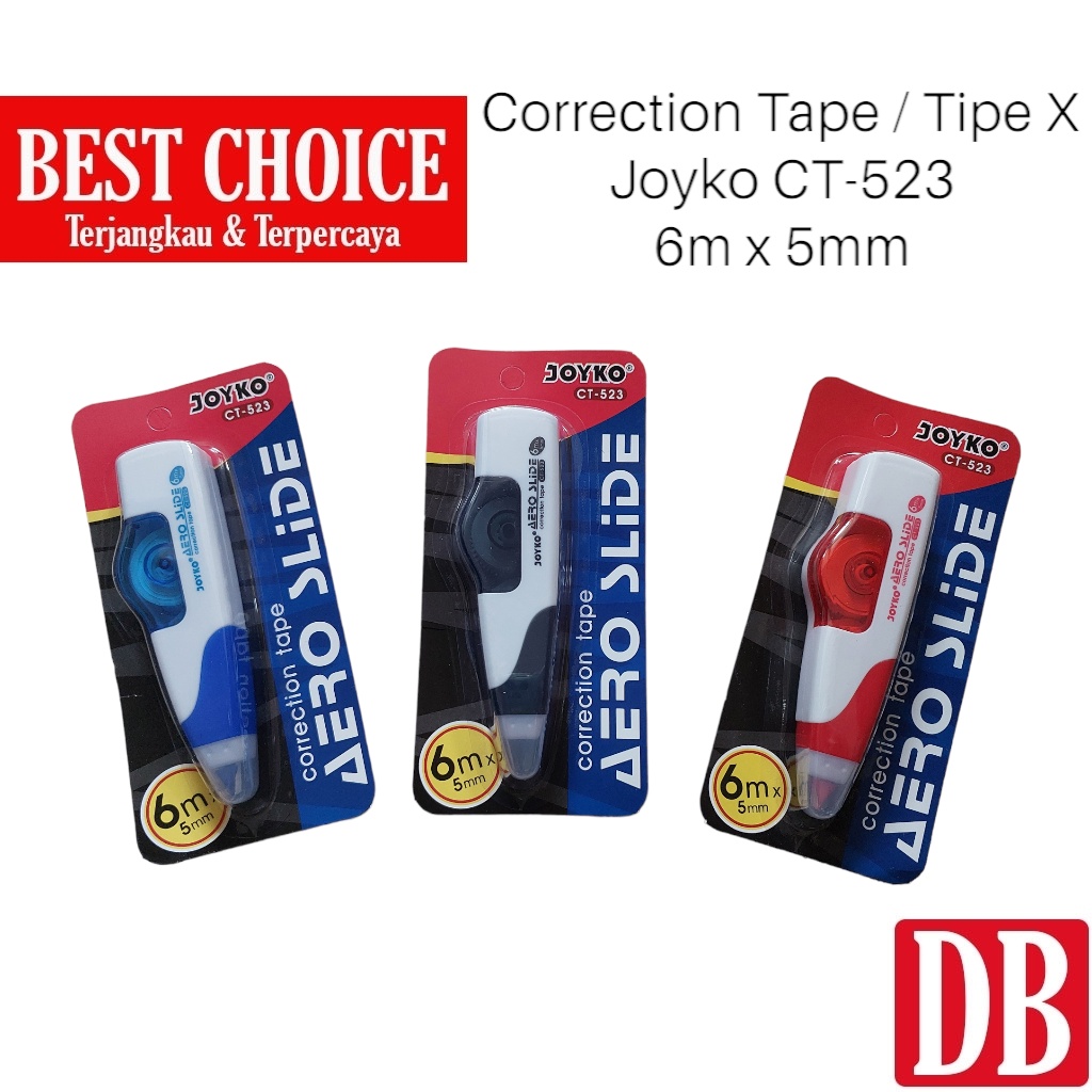 Jual Correction Tape / Tipe X Roll / Tipex Kertas / Tip-Ex Joyko CT-523 ...