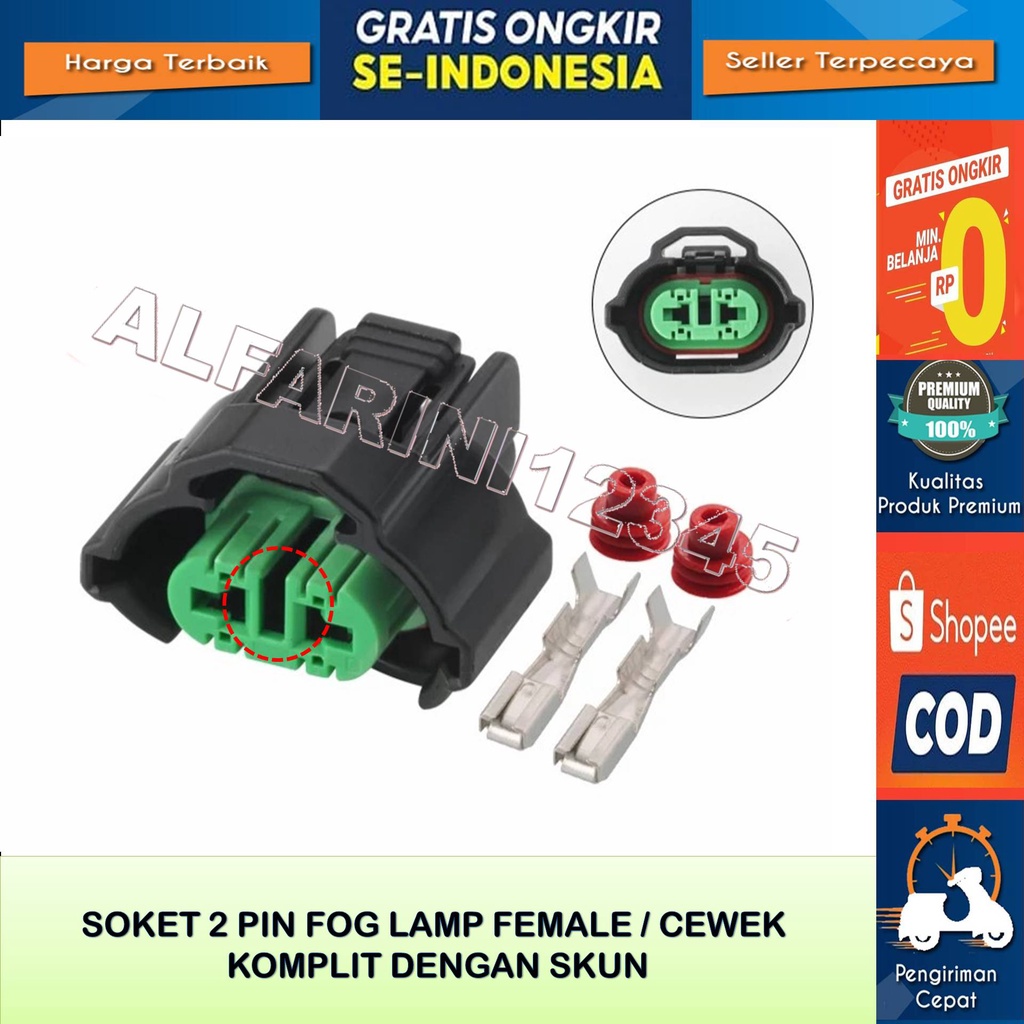 Jual SOCKET SOKET CONNECTOR KONEKTOR LAMPU KABUT H11 H9 M6 SOKET 2 PIN - SOKET 2 PIN LAMPU FOG ...