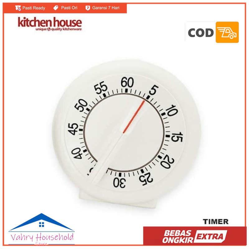 Jual Timer Manual Putih Big Mechanical Countdown Alat Ukur Waktu ...