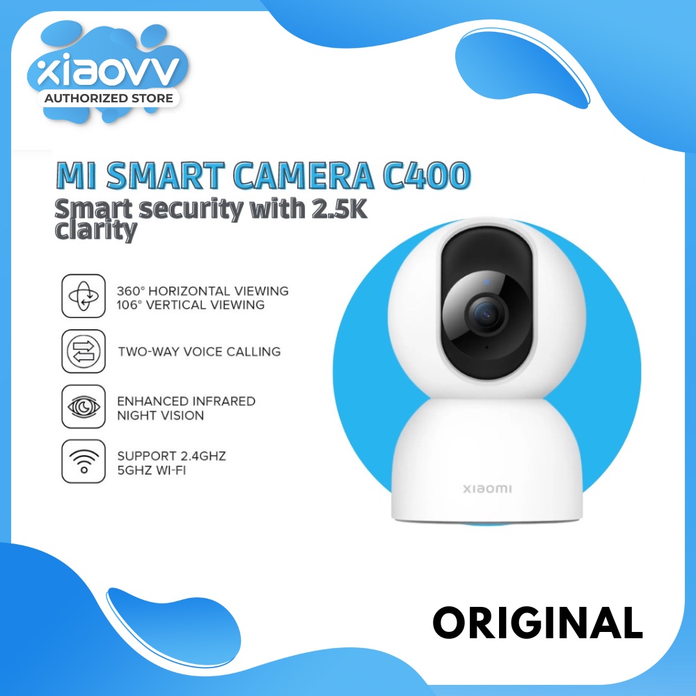 Jual MI Smart Camera C400 | 4MP 2.5k ultra-Shimmer Full Color AI | Two ...