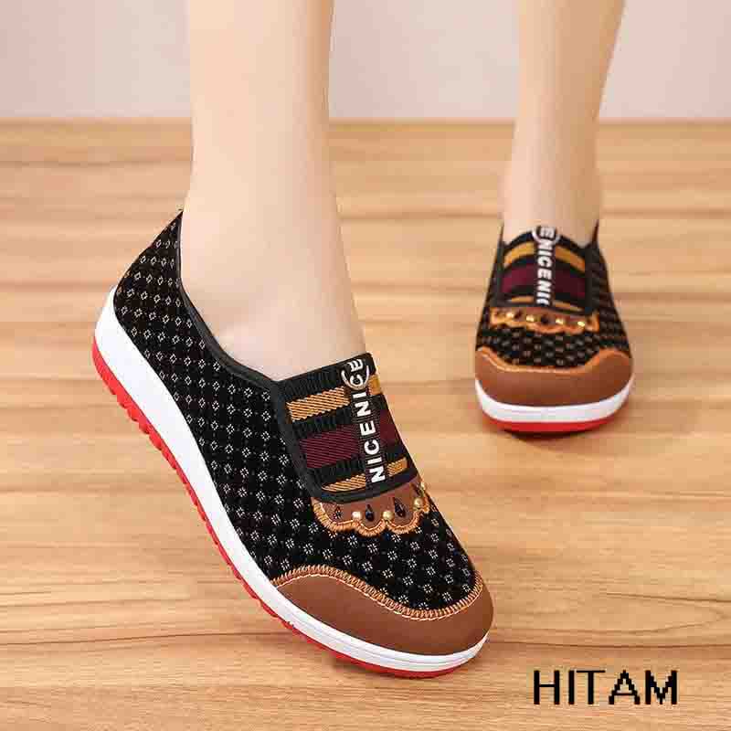 Jual Sepatu Slip On Flat Shoes Wanita Kekinian Terbaru Trendy Original ...