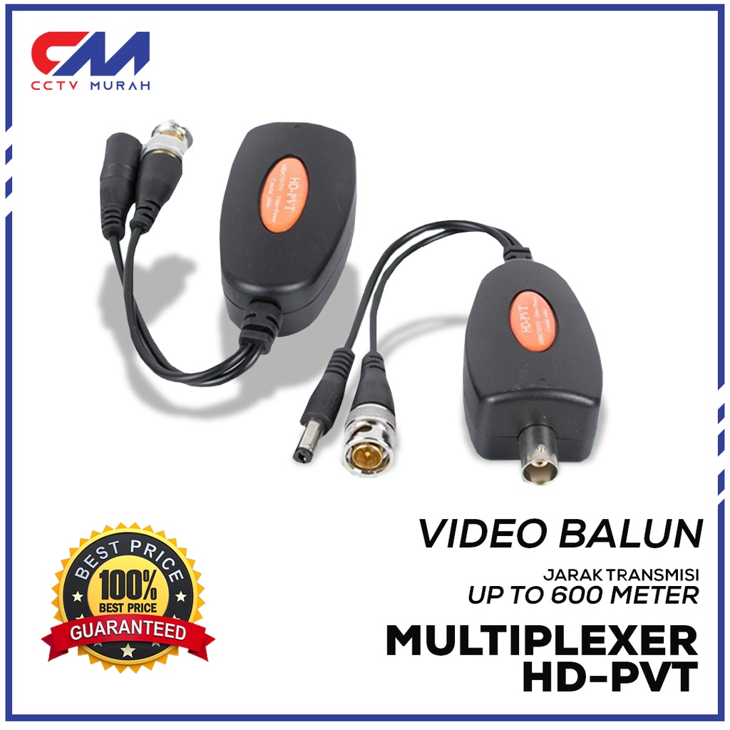 Jual Konektor HD-PVT kabel tunggal Up To 600meter || Type KN-RG106 ...