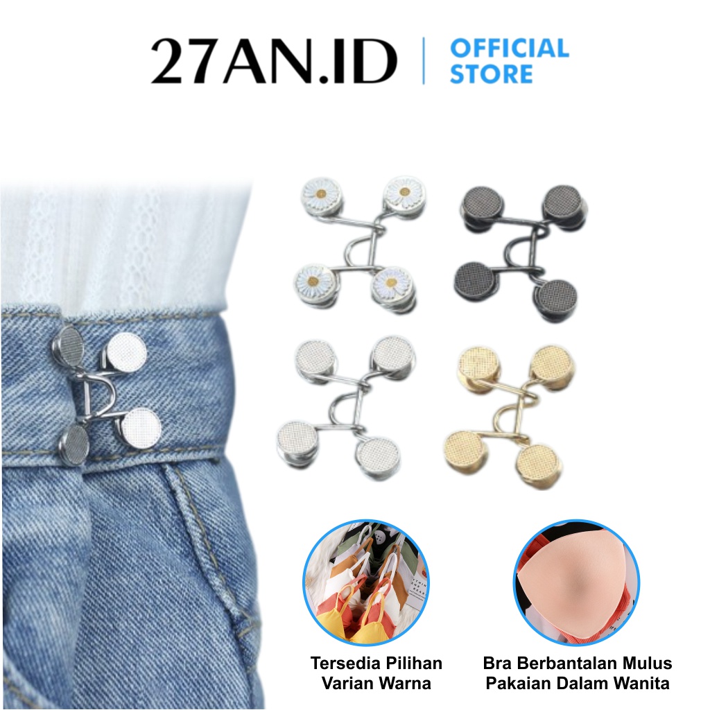 Jual Kancing Pengecil Jeans H435 Adjustable Unisex 1 Set Isi 4 Kancing ...