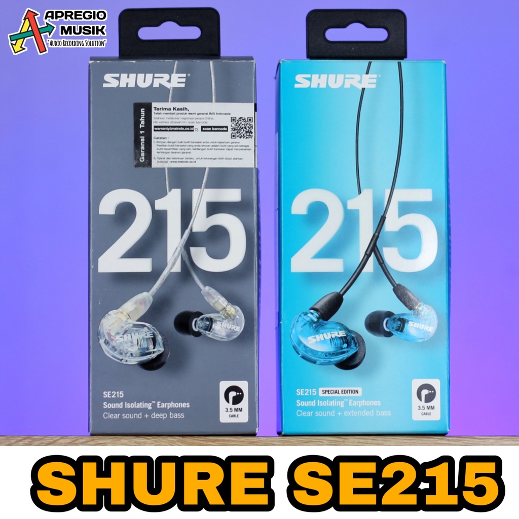 Jual Shure SE215 SE 215 Professional Earphone with Isolating sound ...