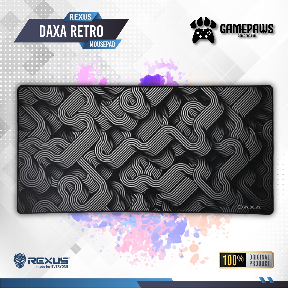 Jual Mousepad Gaming XL Rexus Daxa Retro XL Size Deskmat Gaming Mouse ...