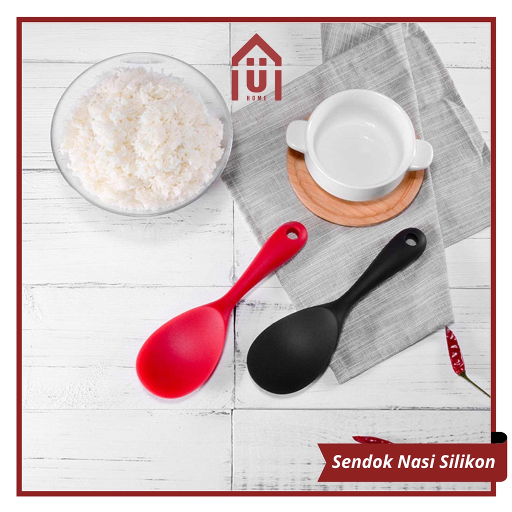 Jual UNISO - CENTONG NASI ANTI LENGKET SILICONE RICE SPOON TAHAN PANAS ...