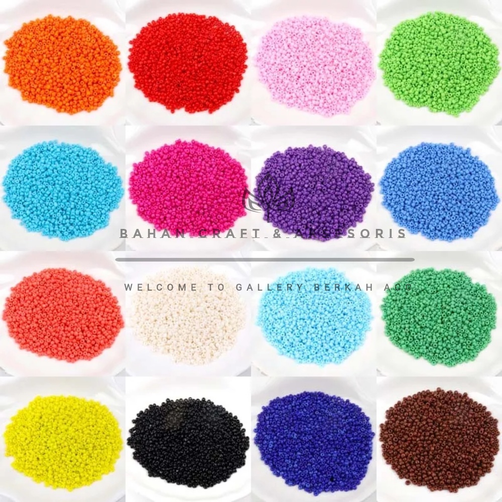 Jual 10 gr Mote Manik Manik Payet Pasir 3 mm 8/0 Bahan Kerajinan Dan ...