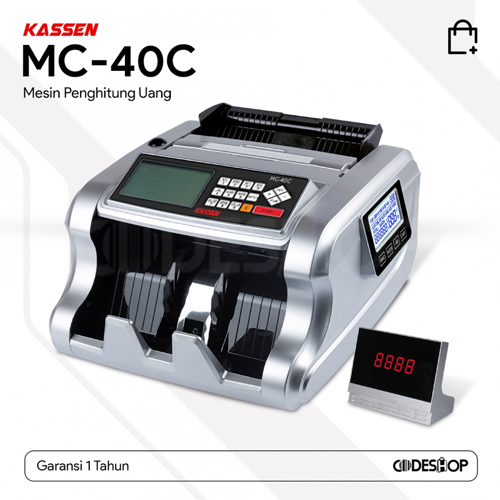 Jual Mesin Hitung Penghitung Uang Kassen MC40 MC-40C MC 40C Money Counter | Shopee Indonesia