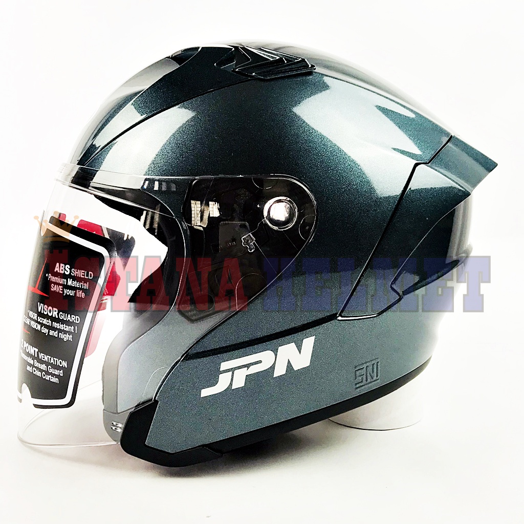 Jual HELM JPN KYOSHI PREMIUM ALUMINIUM GREY | Shopee Indonesia