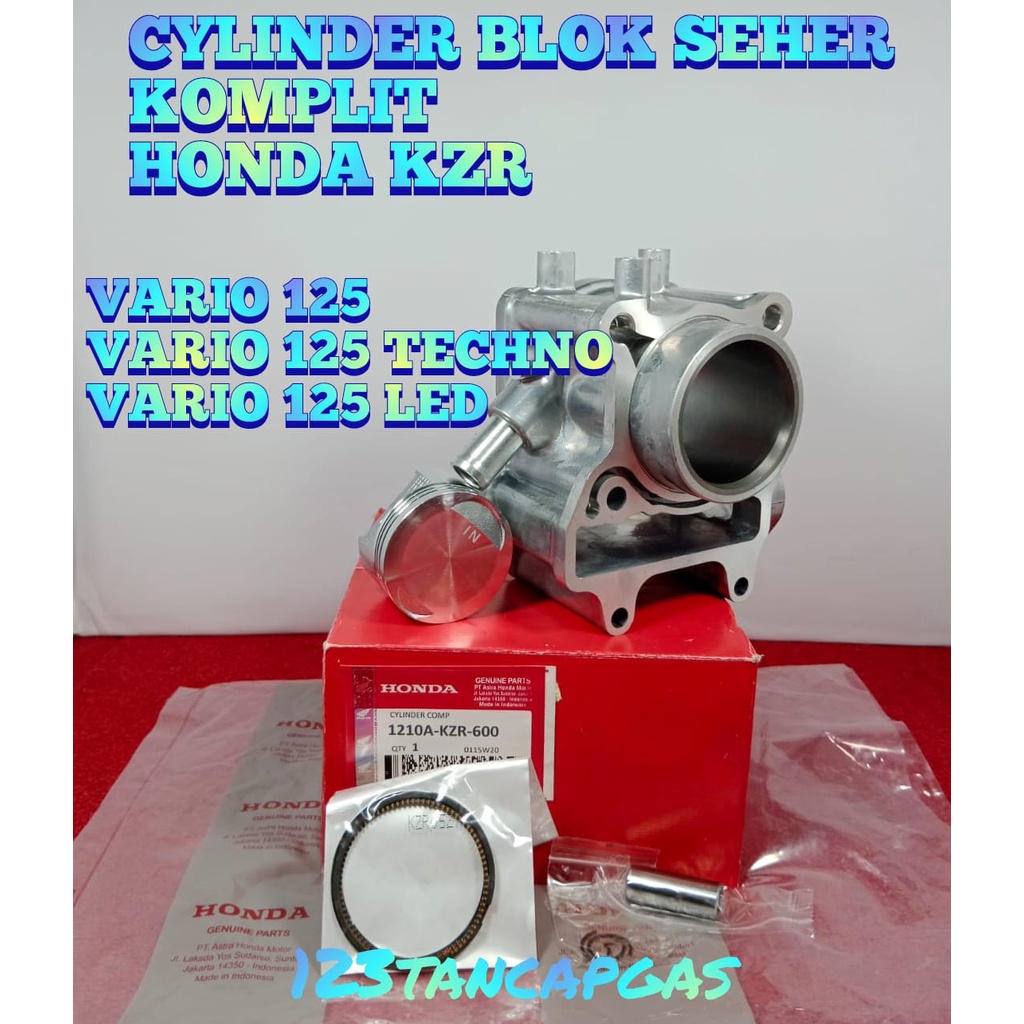 Jual BLOK SEHER PISTON RING KOMPLIT HONDA KZR KUALITAS ASLI ORIGINAL HONDA AHM SILINDER BLOK ...