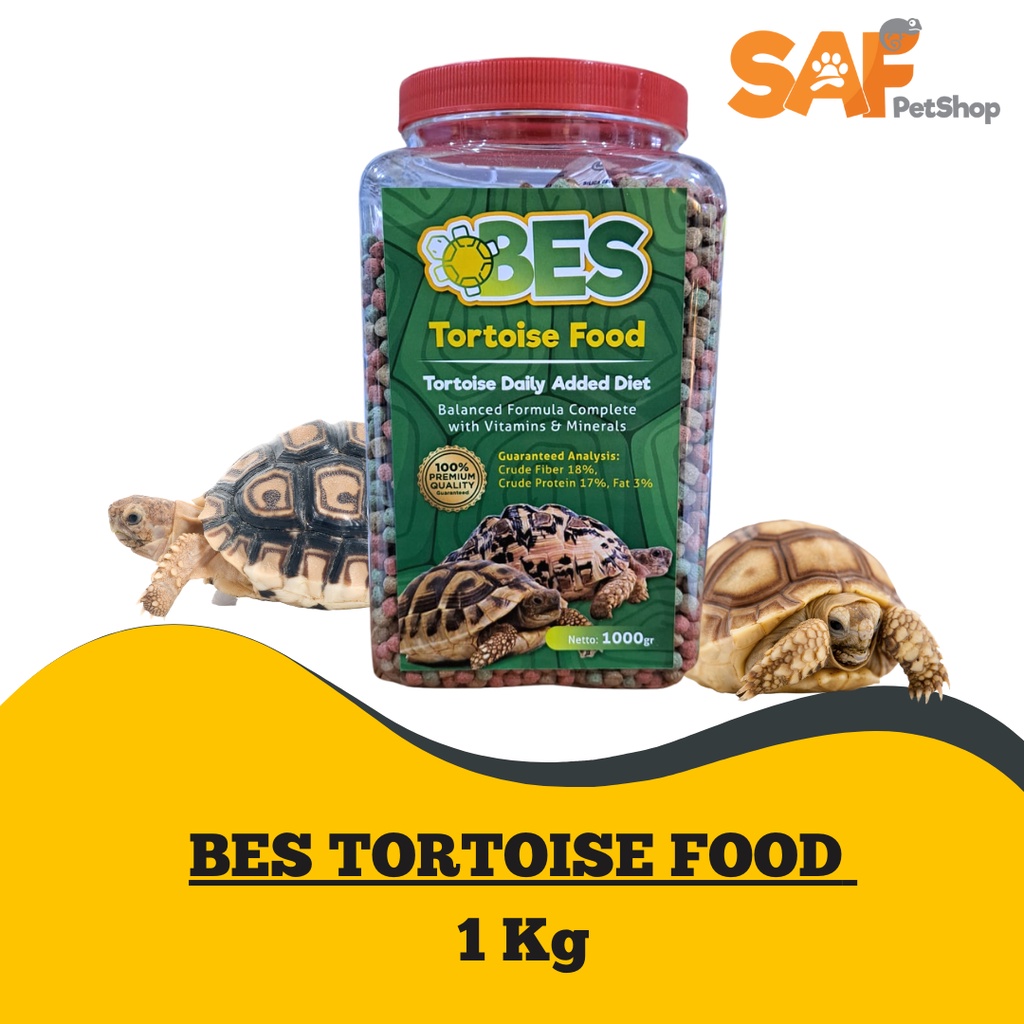 Jual Pelet kura kura Darat Sulcata BES Tortoise Food 1 KG Makanan Kura ...