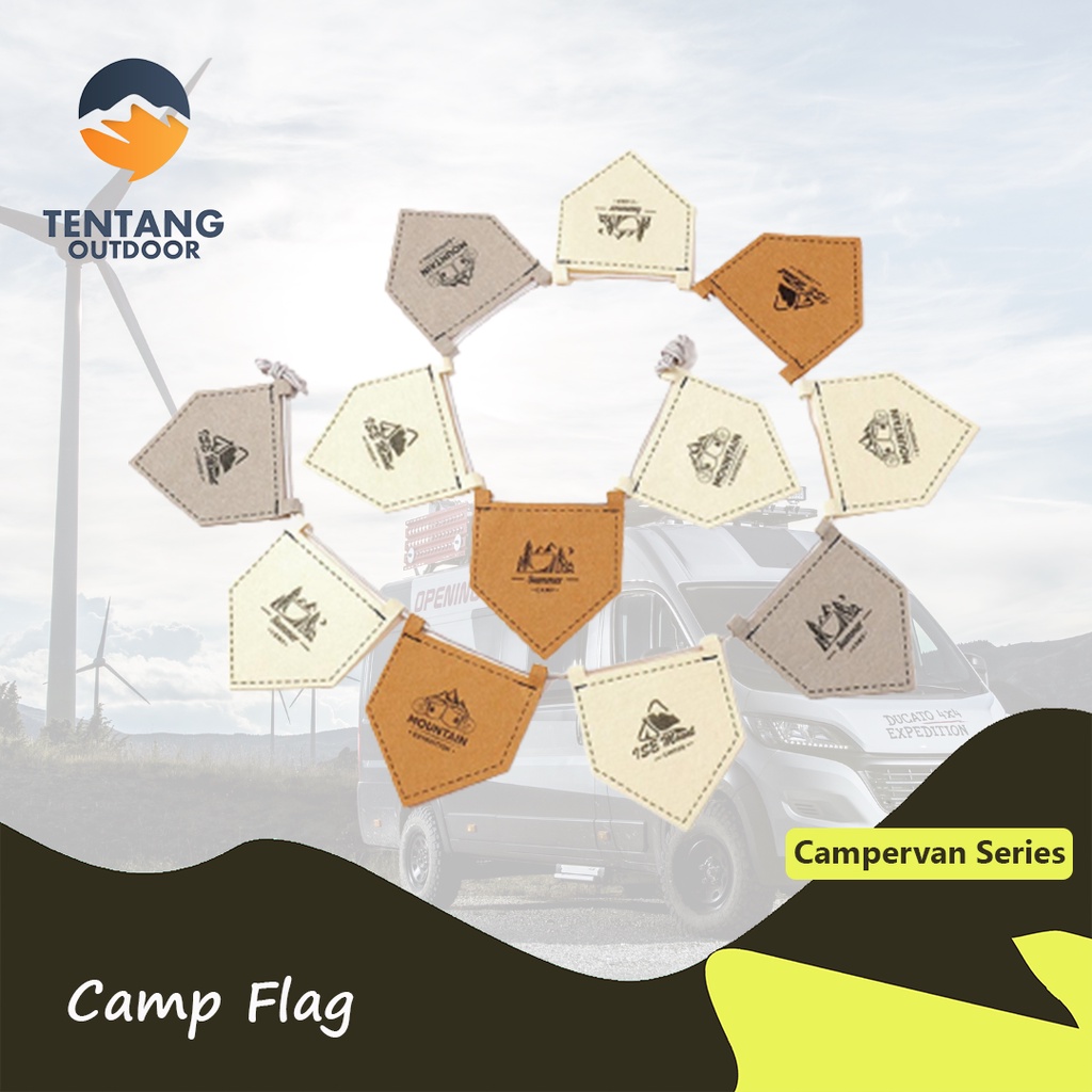 Jual Bendera Motif Pentagonal Flags Camping Outdoor Hiasan Aksesoris ...