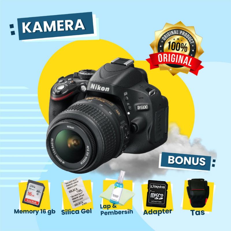 Jual KAMERA NIKON D5100 Layar Lipat Normal Siap Pakai Setara Dengan Canon 600d 1200d 550d ...