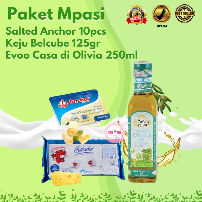 Jual Paket mpasi bayi 6 bulan paket mpasi lengkap keju belcube evoo ...