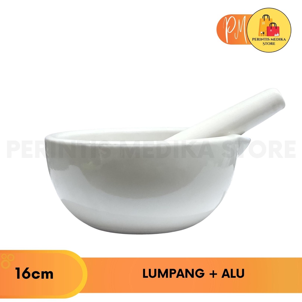 Jual Mortir + Alu 16cm / Ulekan Obat diameter 16cm / Lumpang / Mortar ...