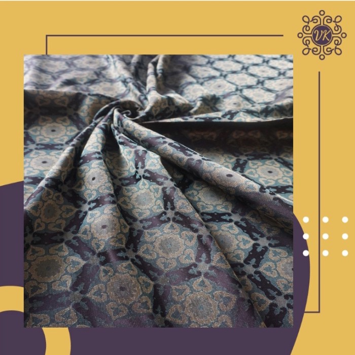 Jual KAIN JACQUARD MOTIF ABSTRACT BULAT | Shopee Indonesia