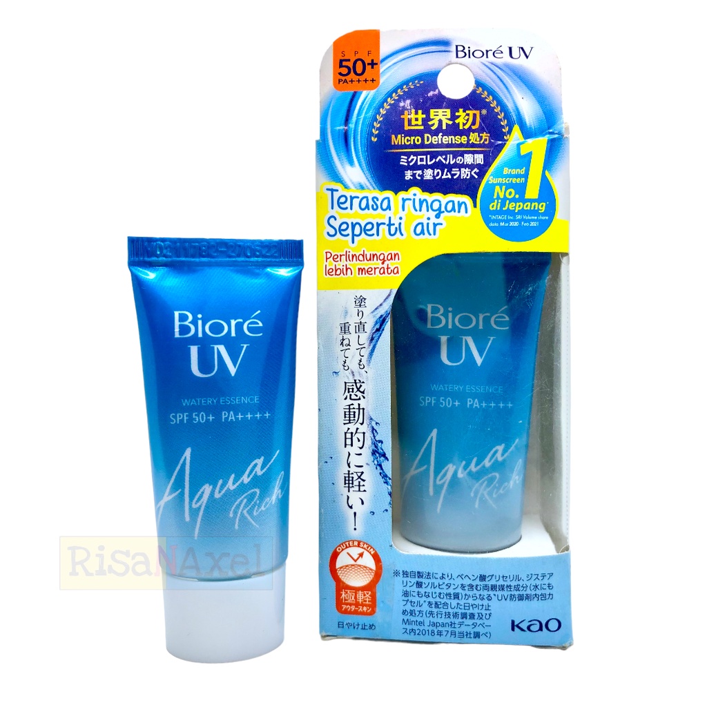 Jual Biore UV Aqua Rich Watery Essence SPF 50+ PA++++ 15gr | Shopee Indonesia