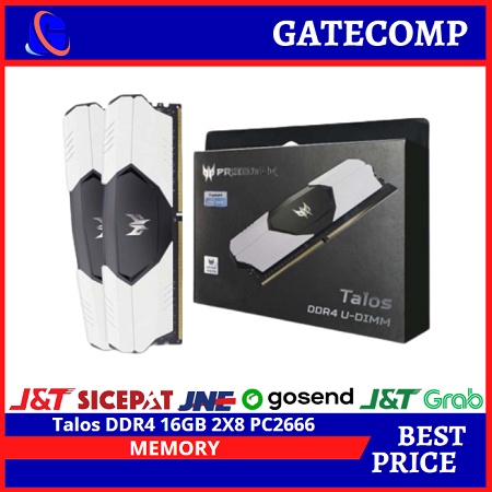 Jual MEMORY - Acer Predator Talos DDR4 16GB PC2666Mhz (2X8GB) | Shopee ...