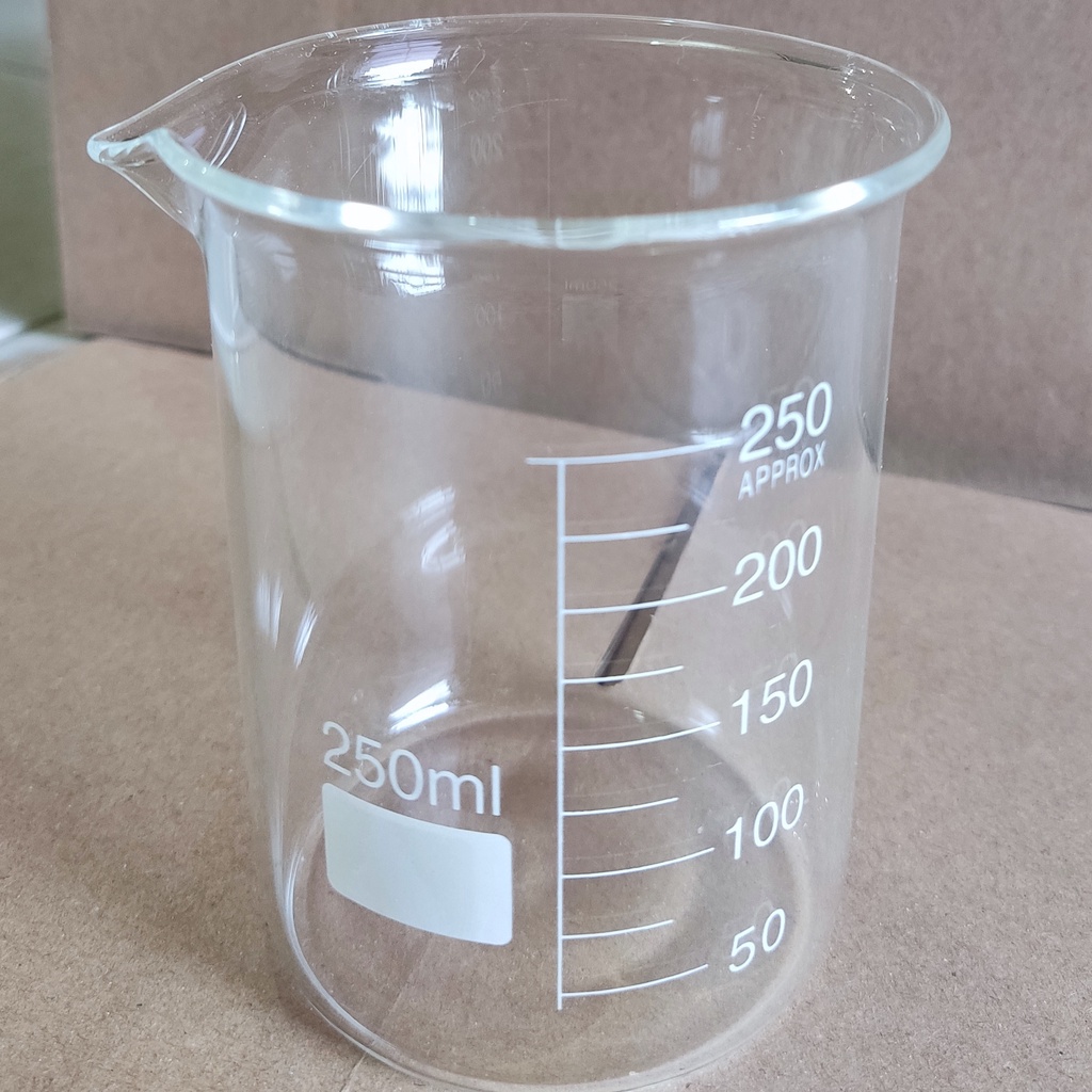 Jual Beaker glass 250mL kaca Low Form Gelas Kimia | Shopee Indonesia