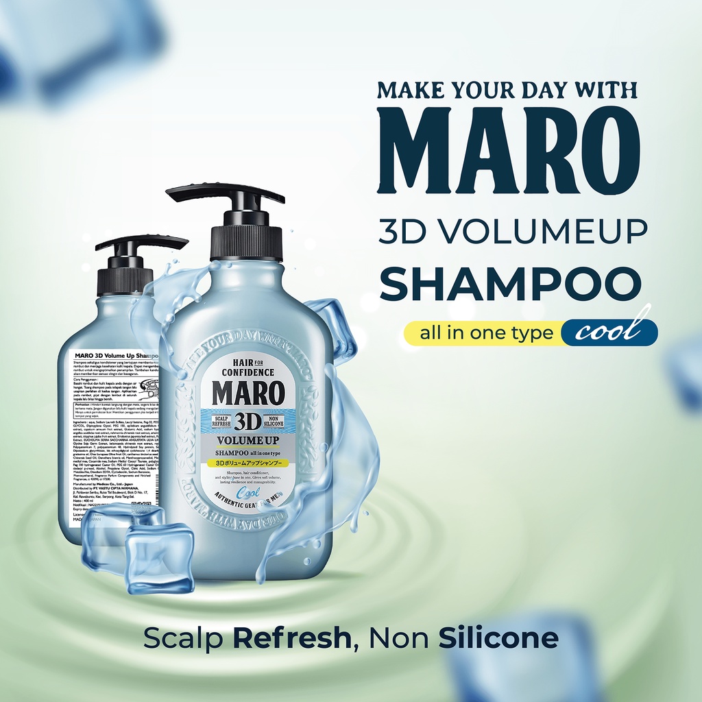 Jual MARO 3D Volume Up Cool Shampoo EX | Shopee Indonesia