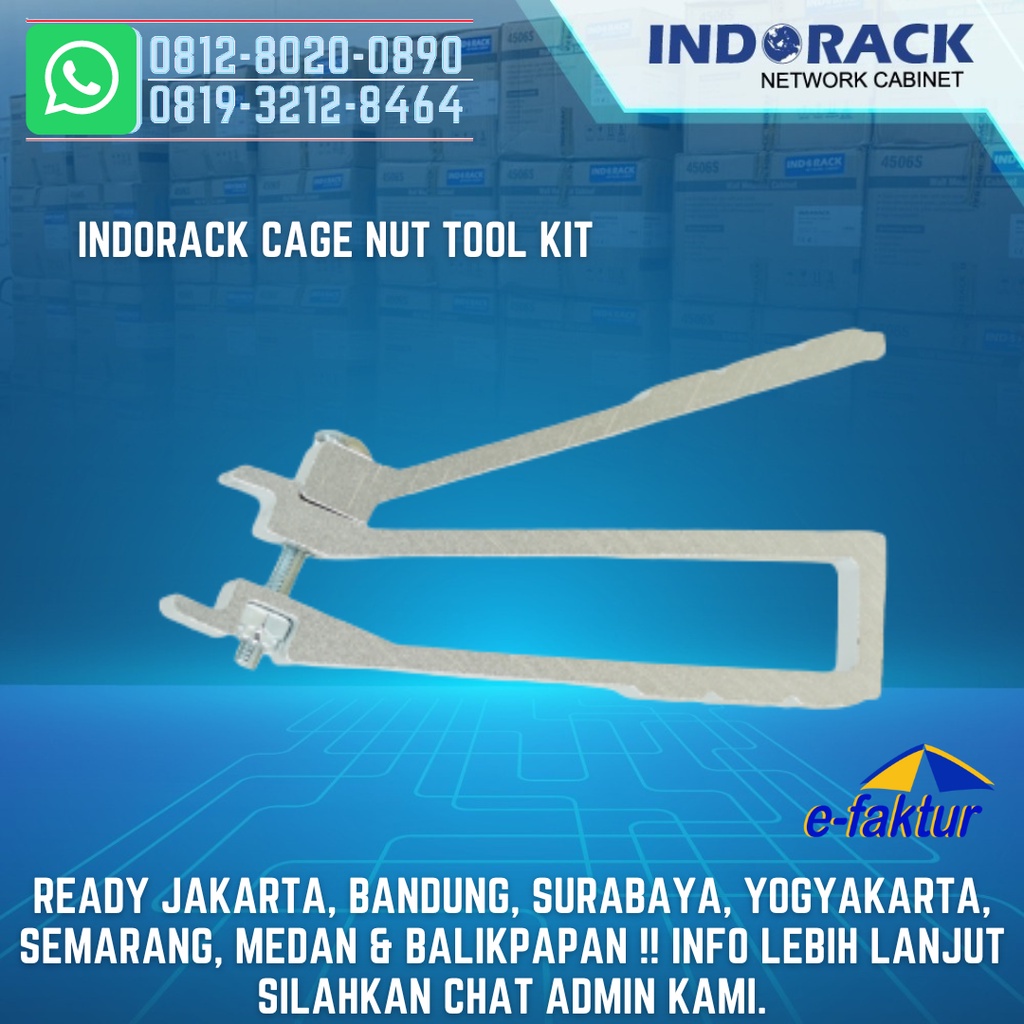 Jual INDORACK CAGE NUT TOOL KIT / ALAT PENCAPIT BAUT CAGENUT M06 ...