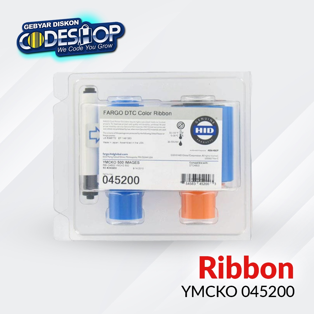 Jual Ribbon Fargo DTC4500E Color YMCKO 500 Sisi Tinta Warna Printer ID ...