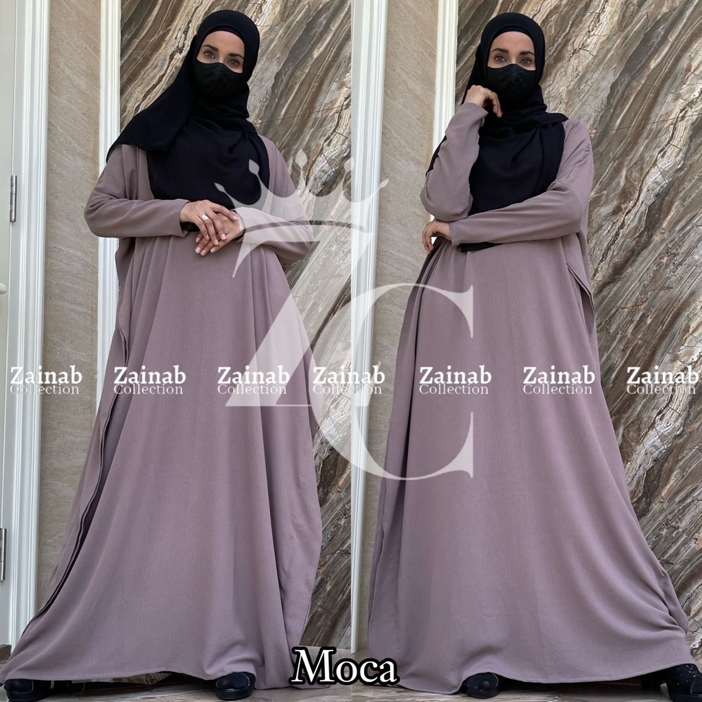 Jual ABAYA WARNA BASIC KRINGKEL KAFTAN NAURA | Shopee Indonesia