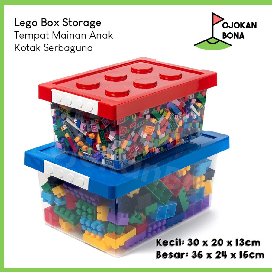 Jual Tempat Mainan Anak Lego Box Storage Kotak Serbaguna | Shopee Indonesia
