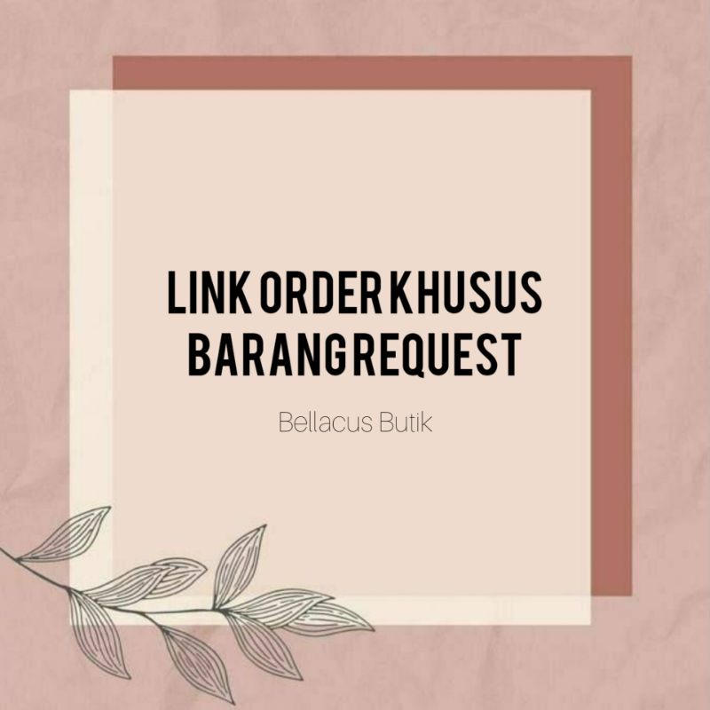Jual Request Order Bellacus | Shopee Indonesia