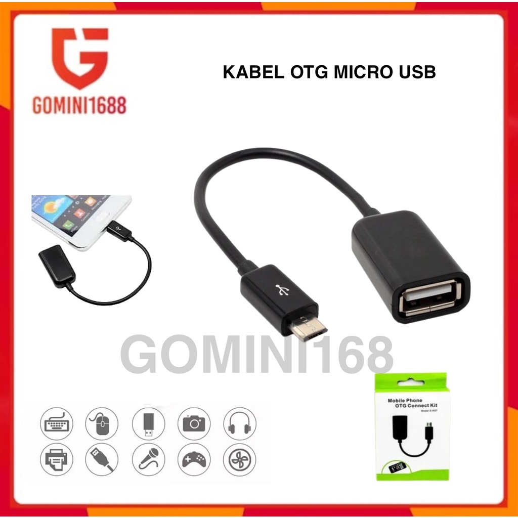 Jual Kabel Otg Micro Konverter Adaptor Flashdisk Ke Handphone | Shopee ...