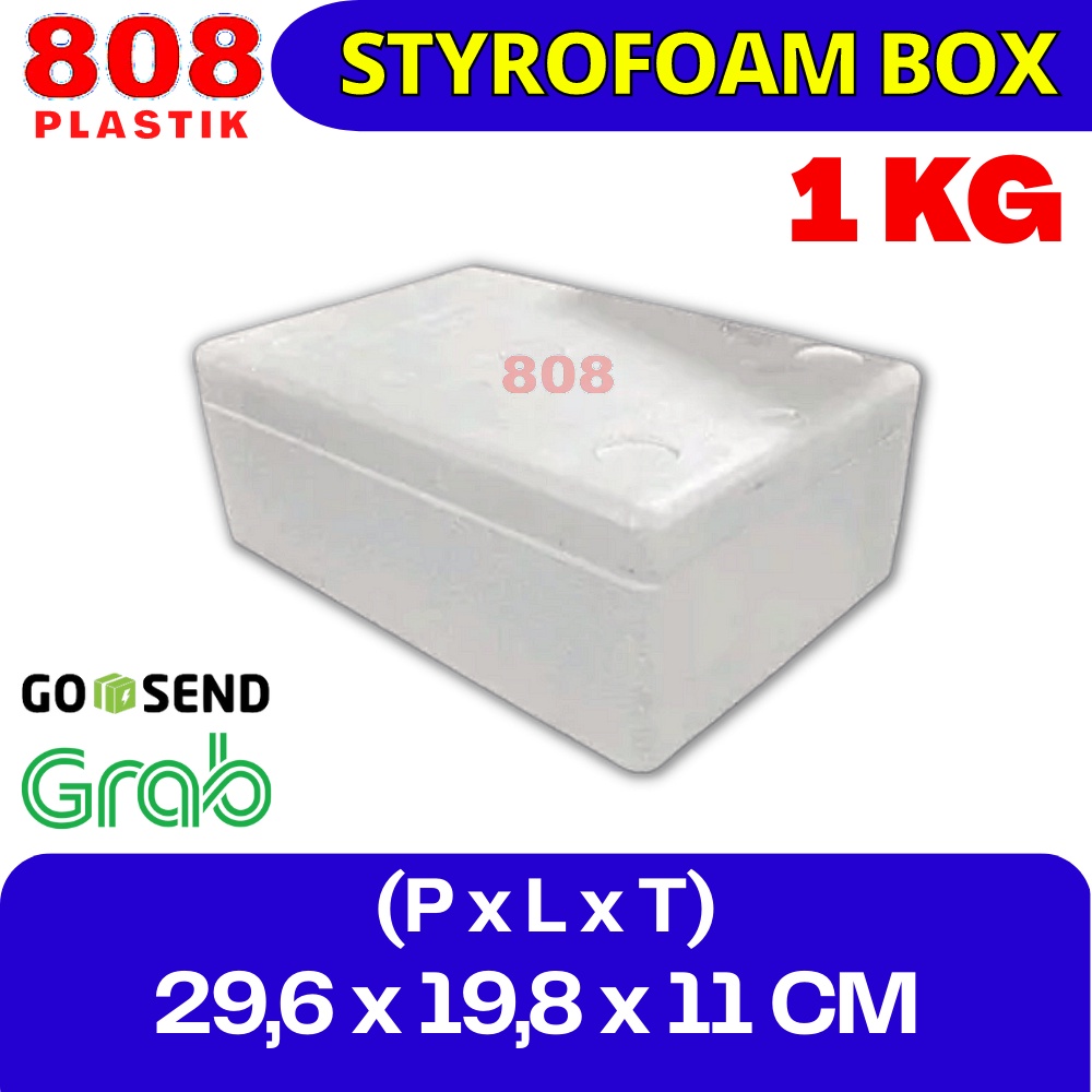 Jual Styrofoam Box 1 Kg / Kotak Sterofoam Box Ikan 1 L (30 X 20 X 10 CM ...