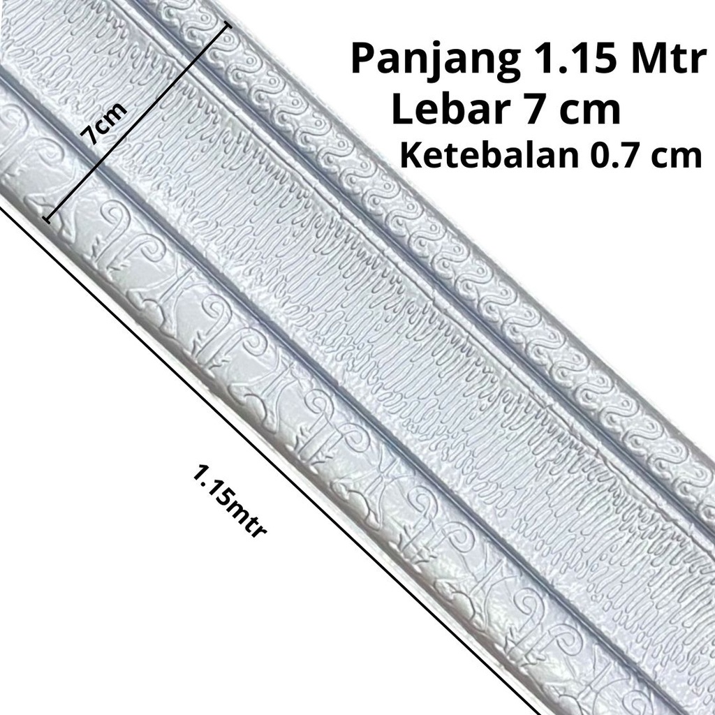 Jual DSM Wallpaper List Foam 3D Motif Batik Wall Border Sticker Dinding ...
