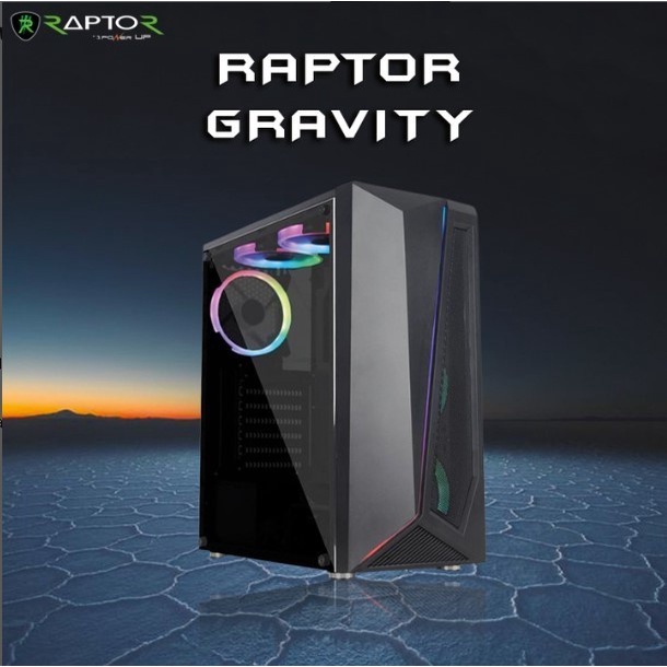 Jual Casing Gaming Raptor GRAVITY + 3 Fan RGB II anadenim Store ...