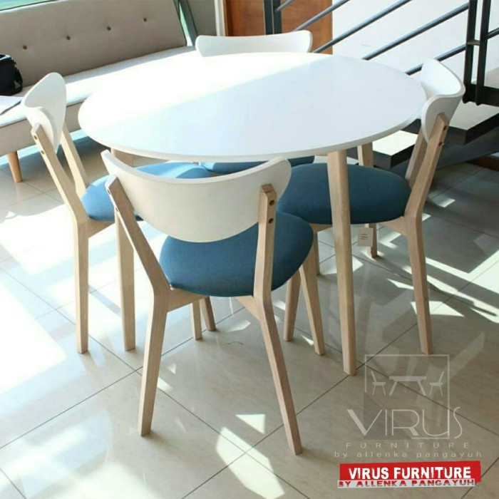 Jual Gv1 Set Kursi Cafe Kursi Teras Hiroshima Meja Bundar Minimalis Jati Jepara | Shopee Indonesia
