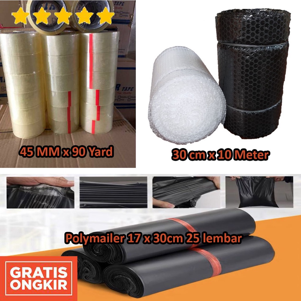 Jual [JAGOPACK] Paket Packing Murah (Bubble Wrap 30cm X 10M - Lakban ...
