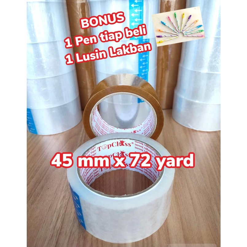 Jual Lakban 72 Yard x 45 MM / 2 Inch Bening Coklat Promo Terlaris, Murah | Shopee Indonesia