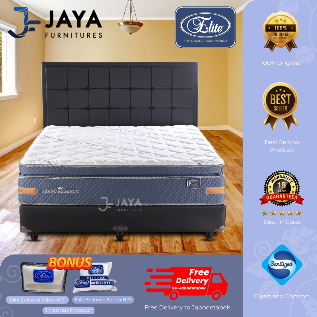 Jual Elite Springbed Matras Mattress Kasur Grand Regency Full Set