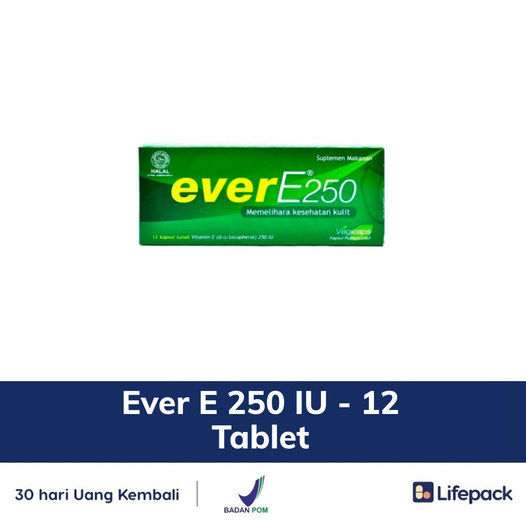 Jual Ever E 250 IU - 12 Tablet - LIFEPACK | Shopee Indonesia