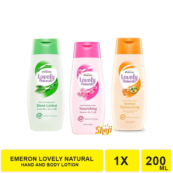 Jual EMERON LOVELY NATURAL BODY LOTION 200ML | Shopee Indonesia