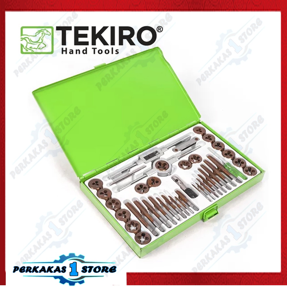 Jual TAP AND DIES SET 40PCS TEKIRO HAND TAPS DIE 40PCS ALAT SNAI SENAI ...