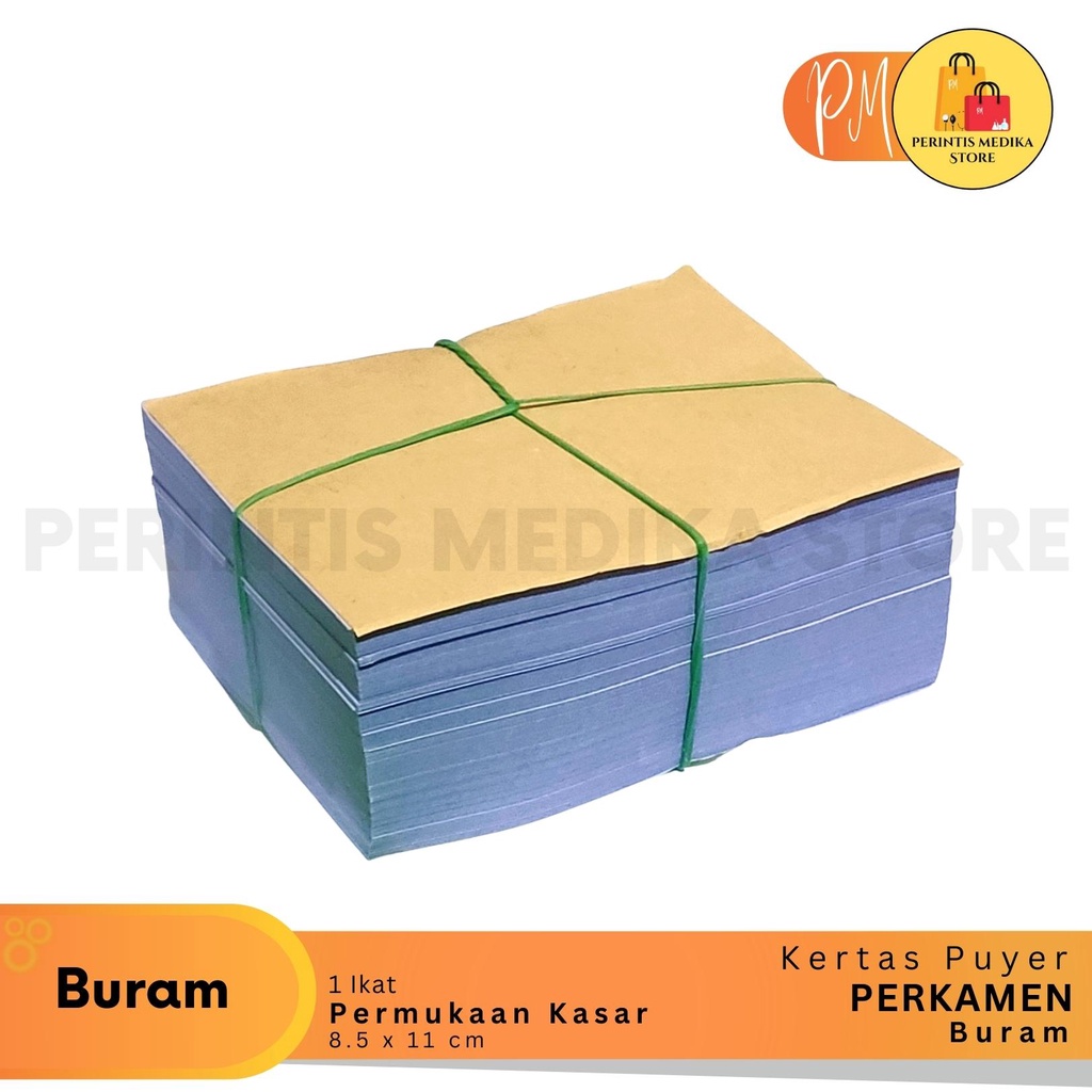 Jual Kertas Perkamen Buram 1 Pack l Kertas Puyer Obat 1 Pack - Warna Buram | Shopee Indonesia