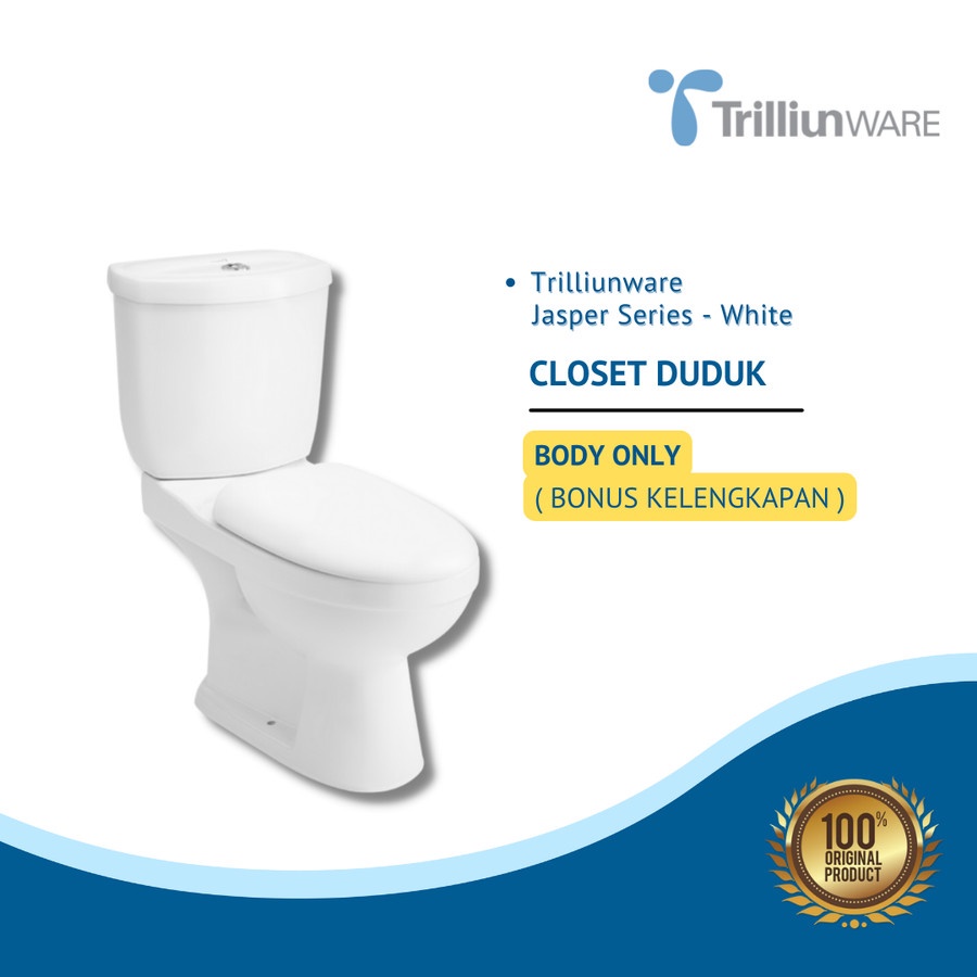 Jual Kloset Duduk TRILLIUN WARE Jasper Series (Putih / Ivory) | Shopee ...