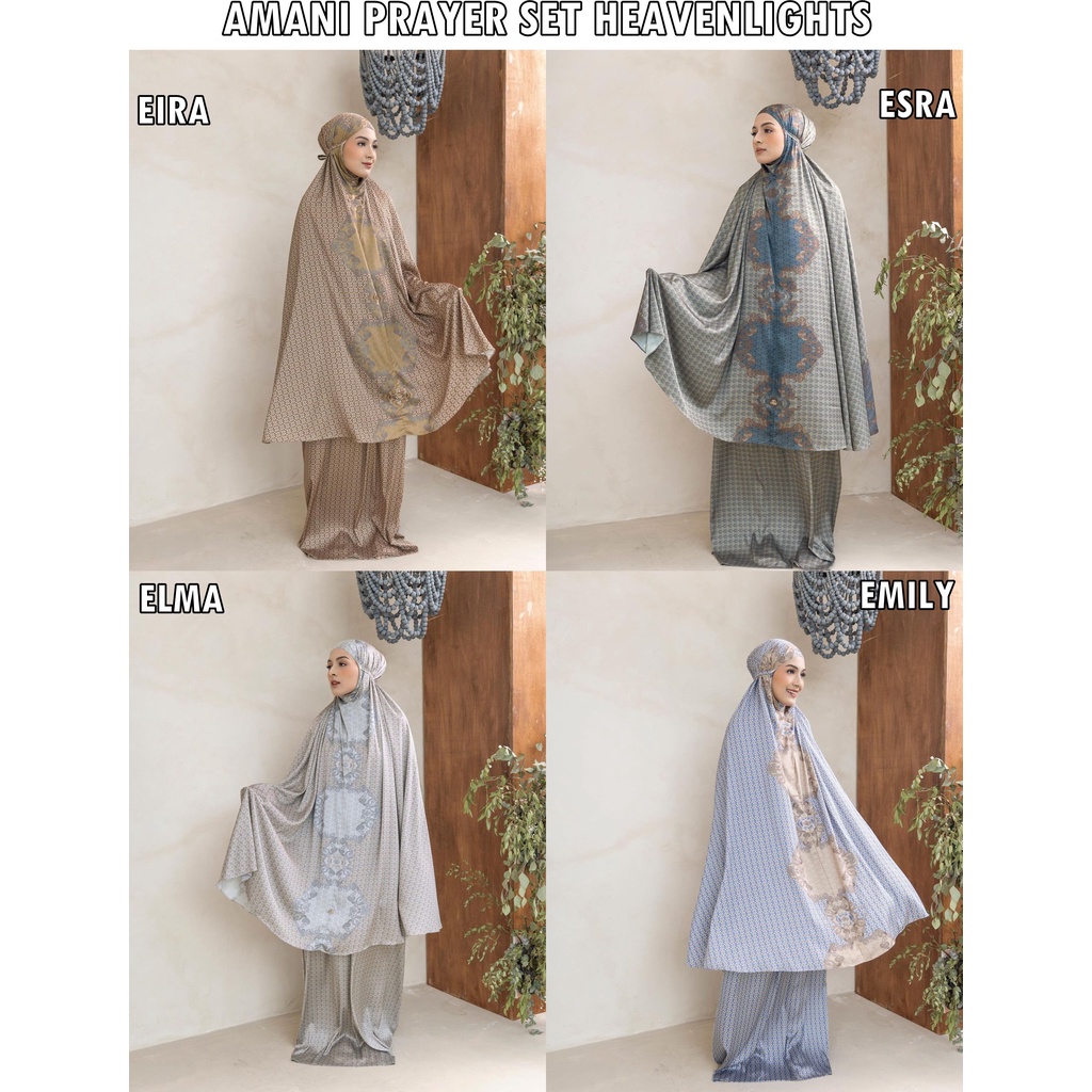 Jual AMANI PRAYER SET HEAVENLIGHTS Esra, Elma, Eira, Emily | Shopee ...