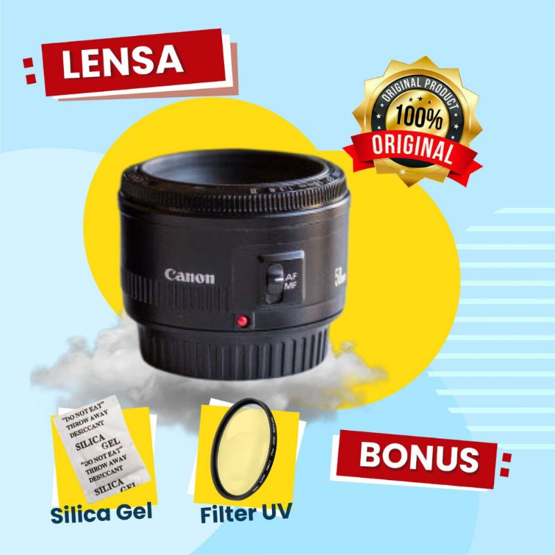 Jual LENSA FIX CANON 50mm f1.8 Markii atau IS II Normal Tajam Bokeh dan ...