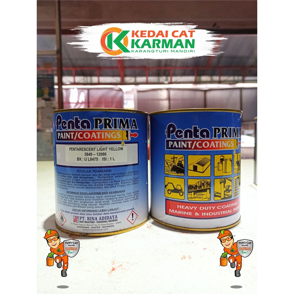 Jual CAT PU PENTA 12086 KUNING STABILO - CAT DUCO PU PENTARENCENT LIGHT ...