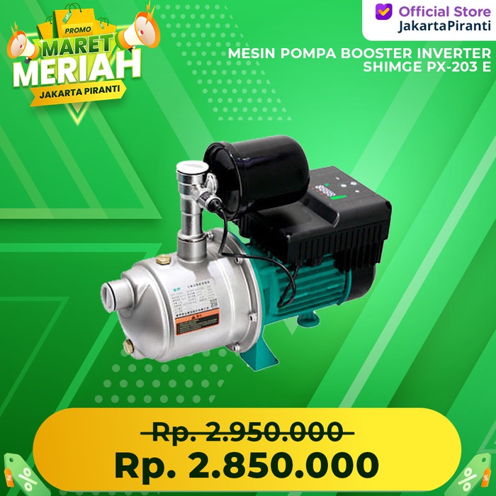 Jual Mesin Pompa Air Pendorong Booster Pump Inverter Shimge PX-203 E ...